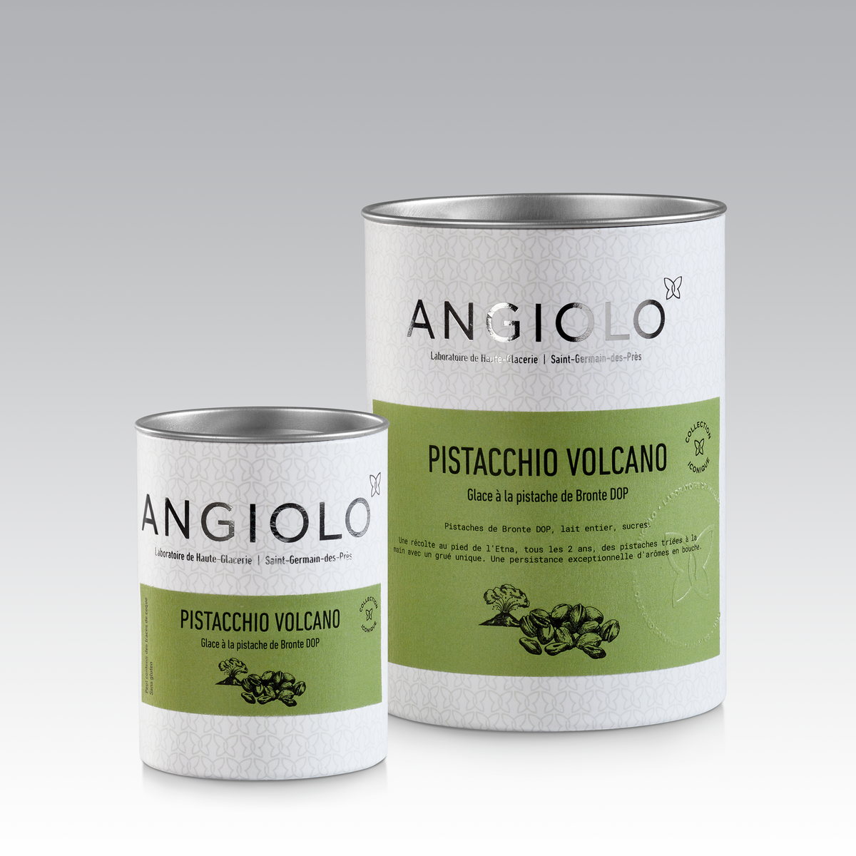 PISTACCHIO VOLCANO – Glace Pistache Bronte DOP | Angiolo, Paris | Angiolo
